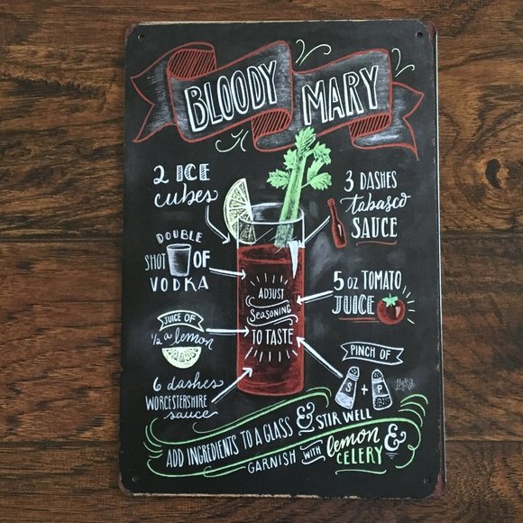 Wall Decor | Bloody Mary Sign | Poshmark
